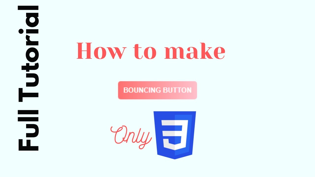 Css Bouncing Button Maryamtutorials Youtube