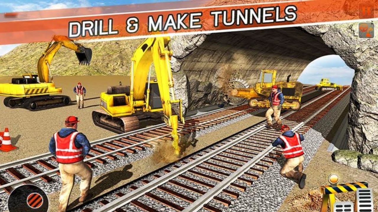 Railway Construction Simulator Gameplay Tunnel Construction For Train