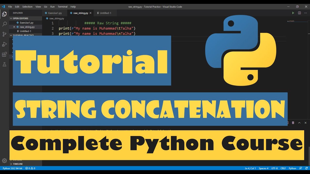 015 String Concatenation Complete Python Course Youtube