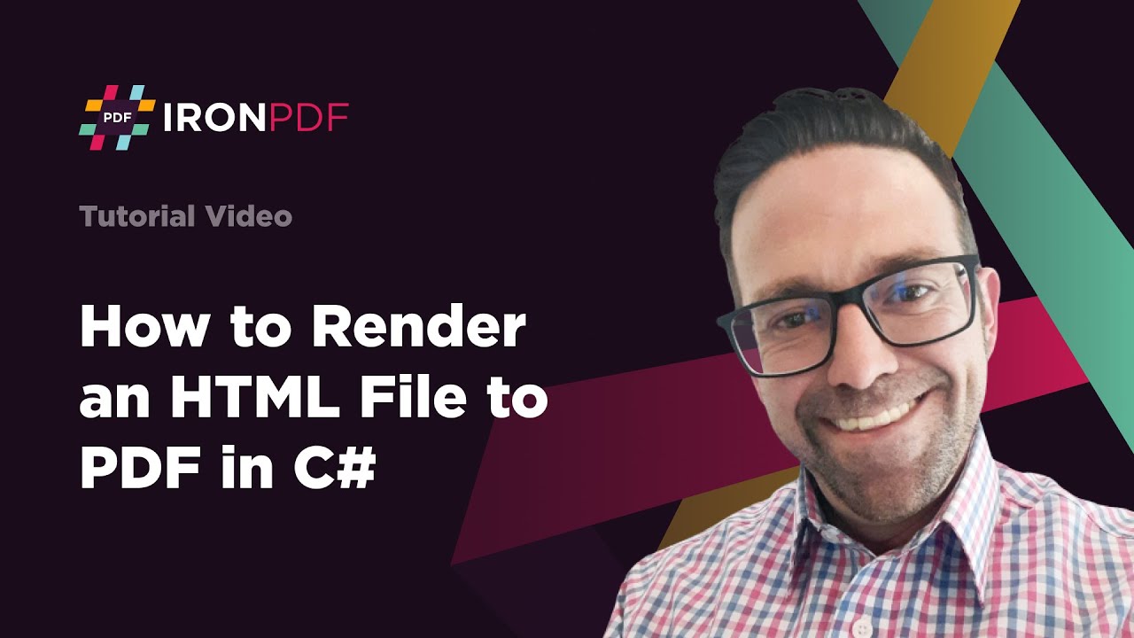 How To Render An Html File To Pdf In C Ironpdf Youtube