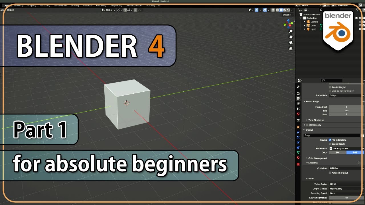 Blender For Absolute Beginners Part 1 Youtube