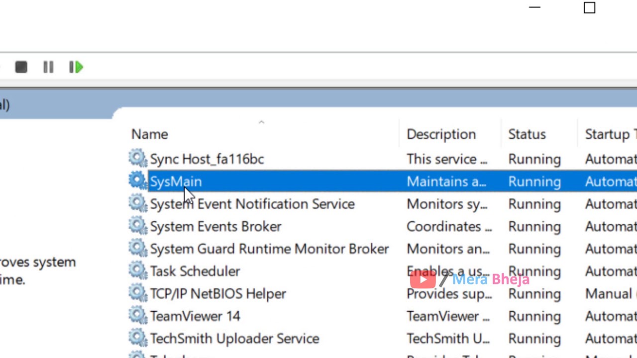 How To Disable Superfetch Sysmain In Windows 10 Youtube