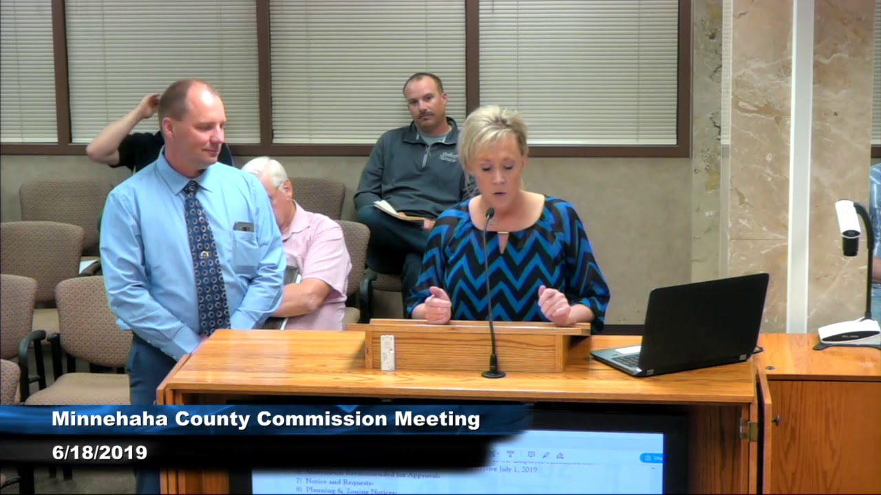 Minnehaha County Commission Meeting June 18 2019 Youtube