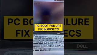Boot Failure Fixed In 60 Seconds No Boot Device Error Booterror Windows ...