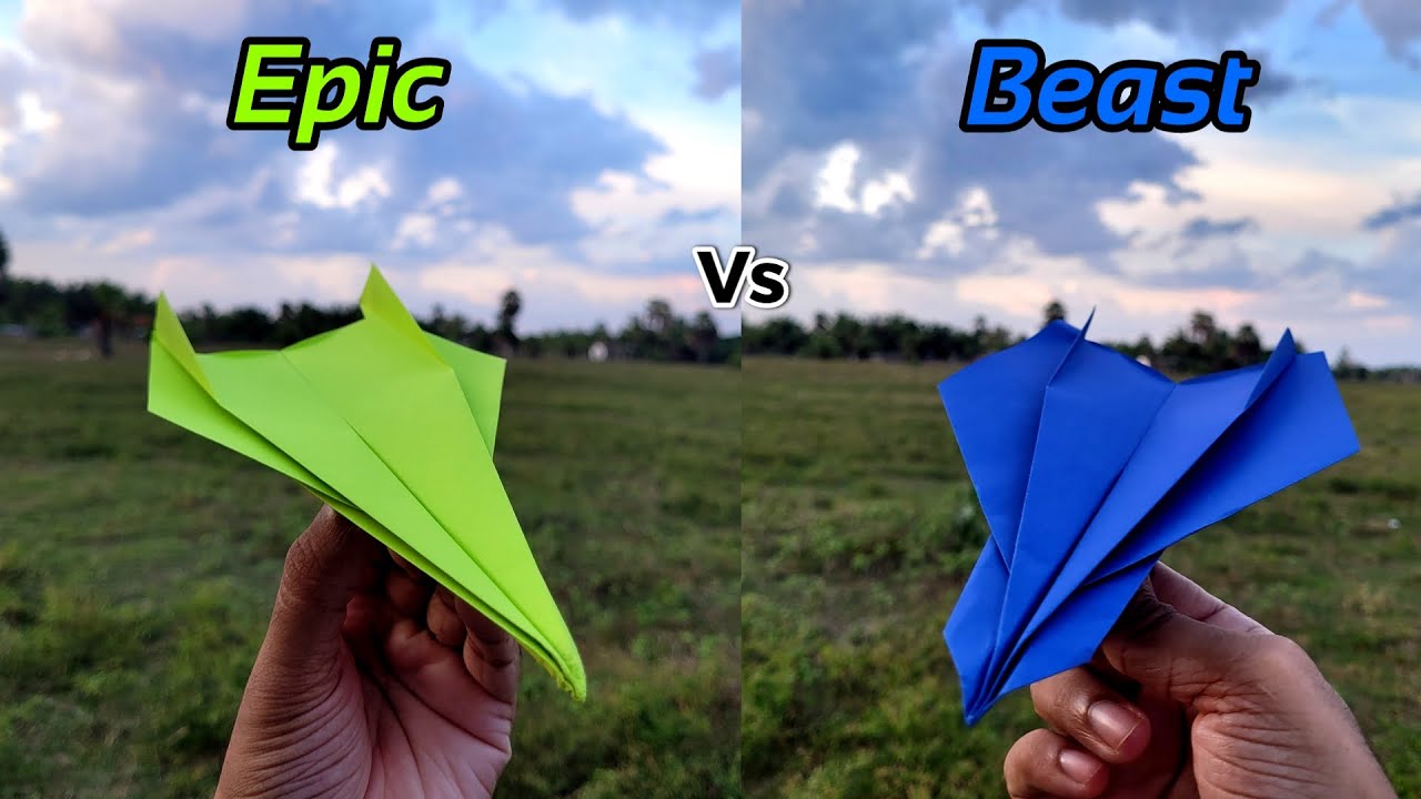Epic Vs Beast Paper Planes Flying Comparison And Making Youtube