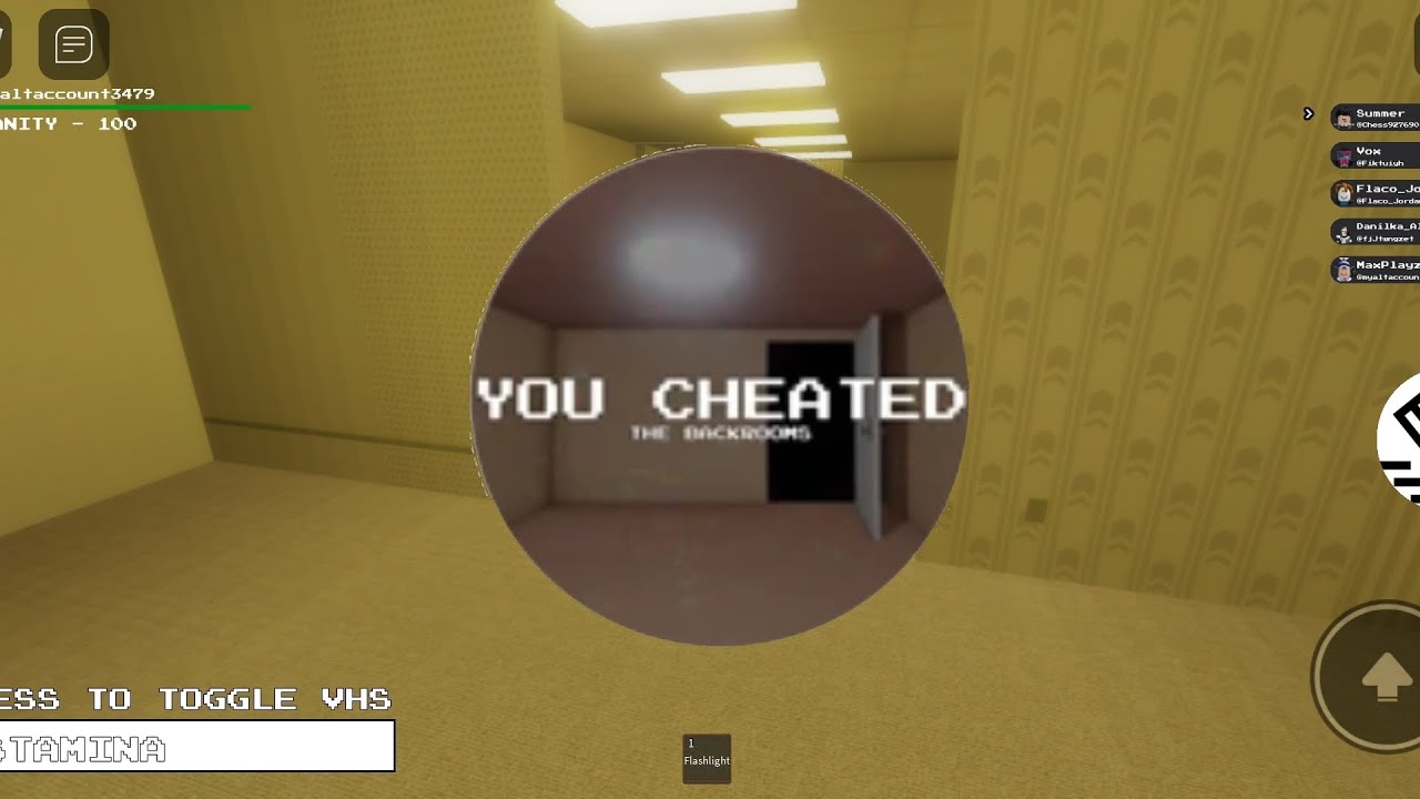 How To Get To Level You Cheated In Backrooms Redacted Youtube