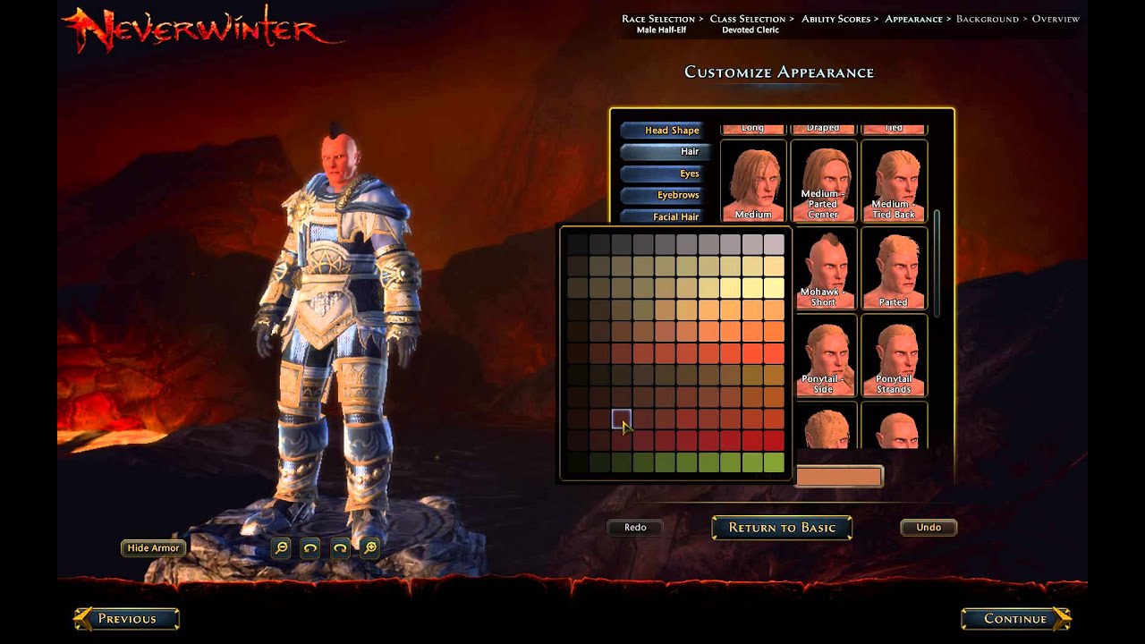 Neverwinter Character Creation Youtube