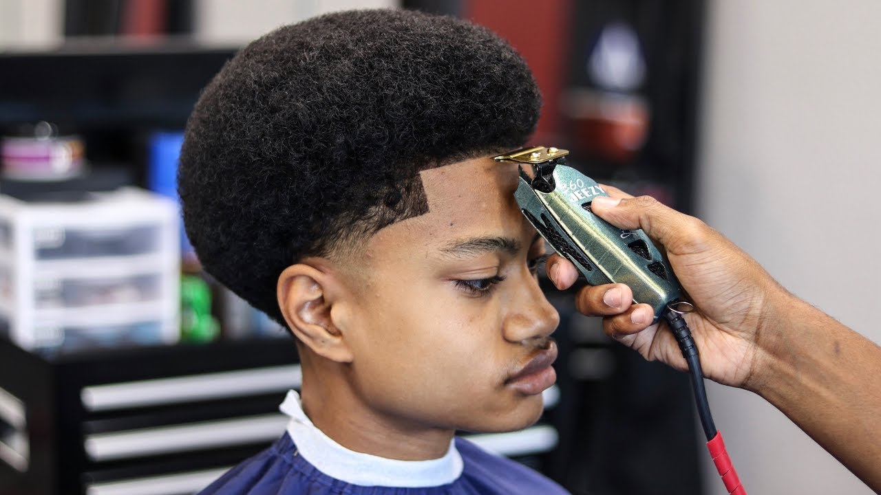 Barber Tutorial Taper Afro Youtube