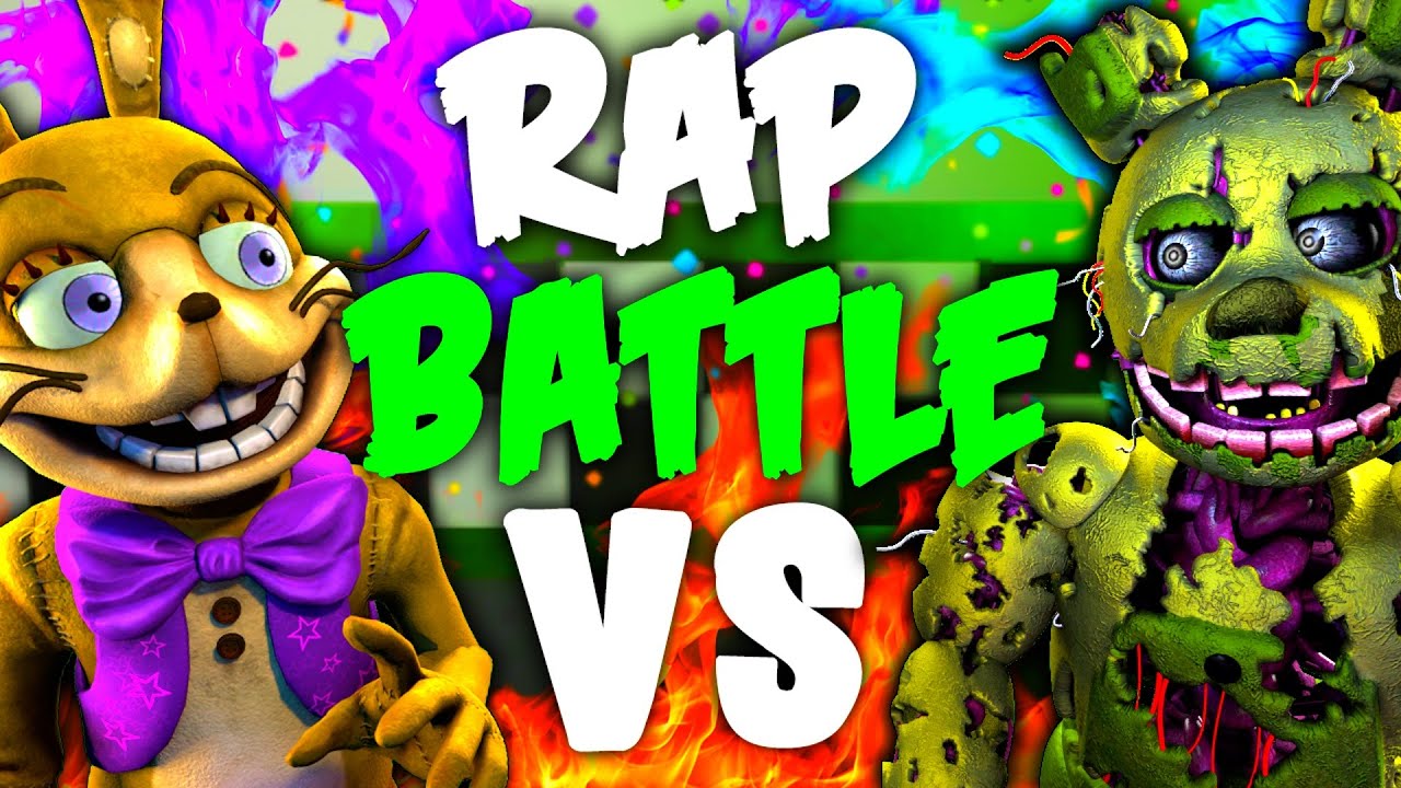 Sfm Fnaf Glitchtrap Vs Springtrap Rap Battle Song Youtube