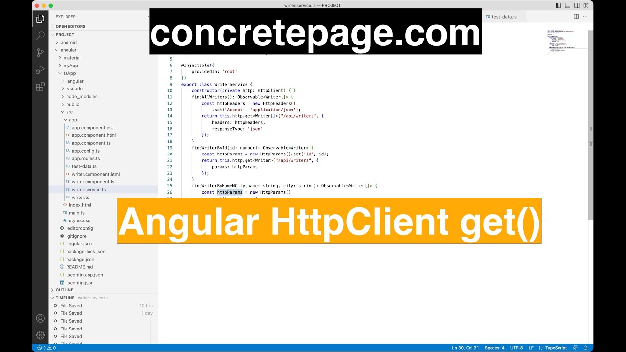 Angular Httpclient Get Youtube