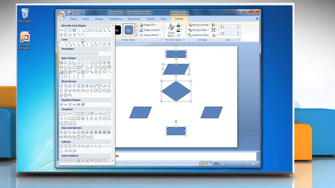 2007 Powerpoint Flowchart Template