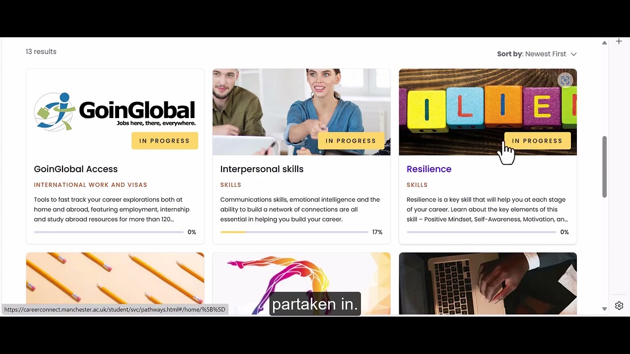 How To Use Pathways On Careerconnect Youtube