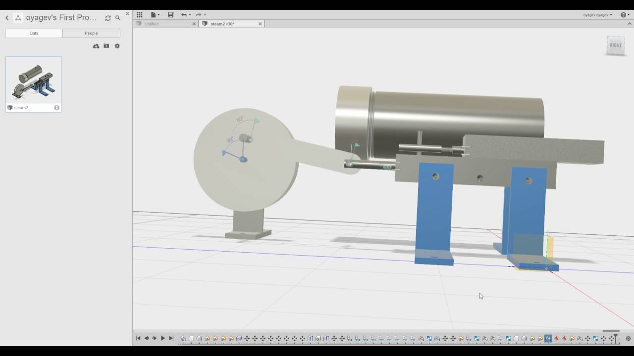 Steam Engine Simulation Fusion360 Youtube