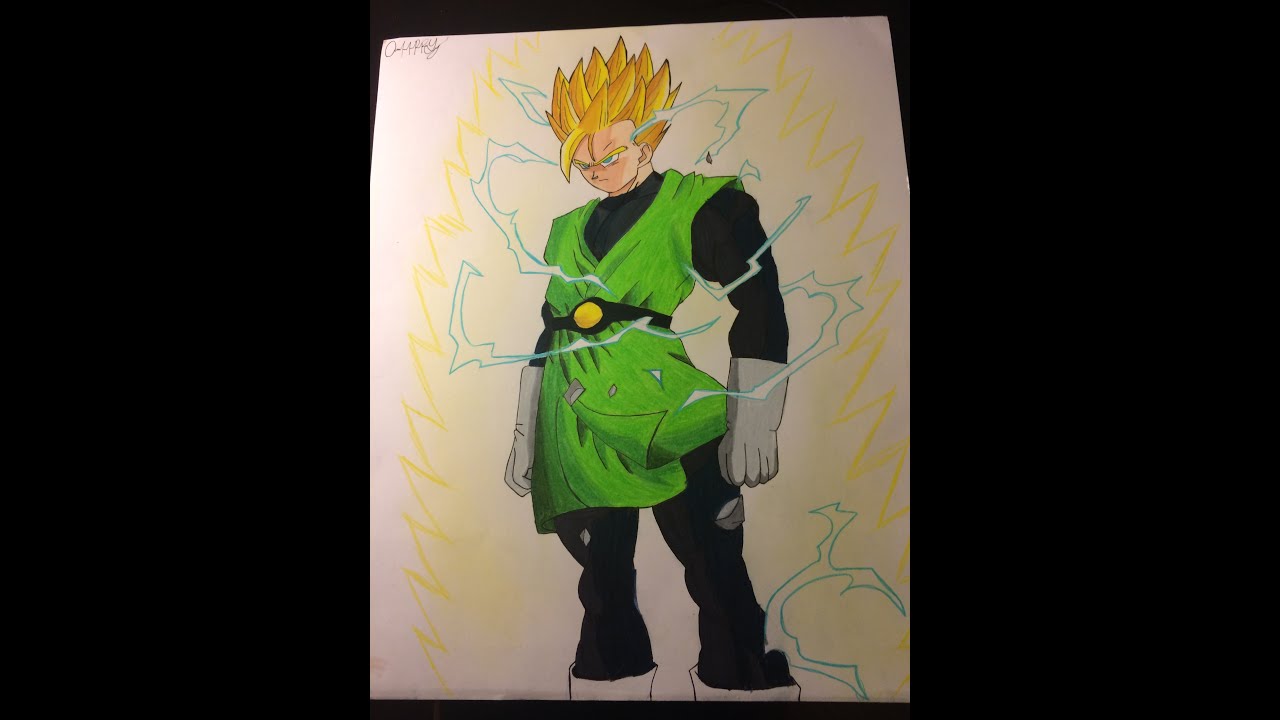 Como Dibujar A Gohan Adulto Ssj2 How To Draw Gohan Adult Ssj2 Youtube