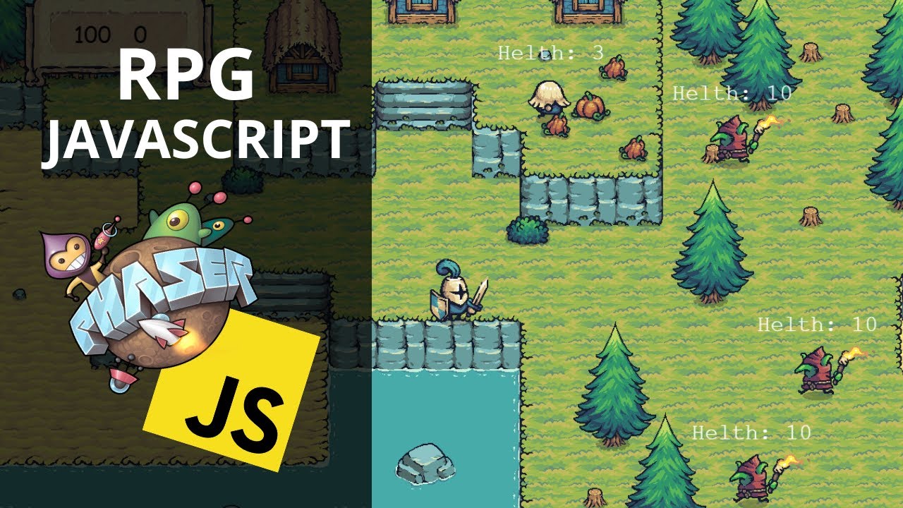 Rpg Javascript Game With Phaser 3 Youtube