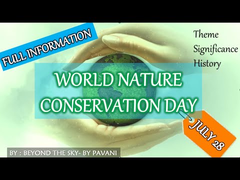 World Nature Conservation Day 2022 Theme Of World Nature Conservation