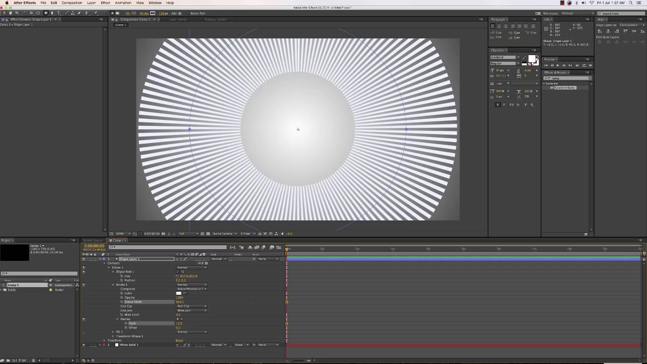 After Effects Stroke Animation Drometal
