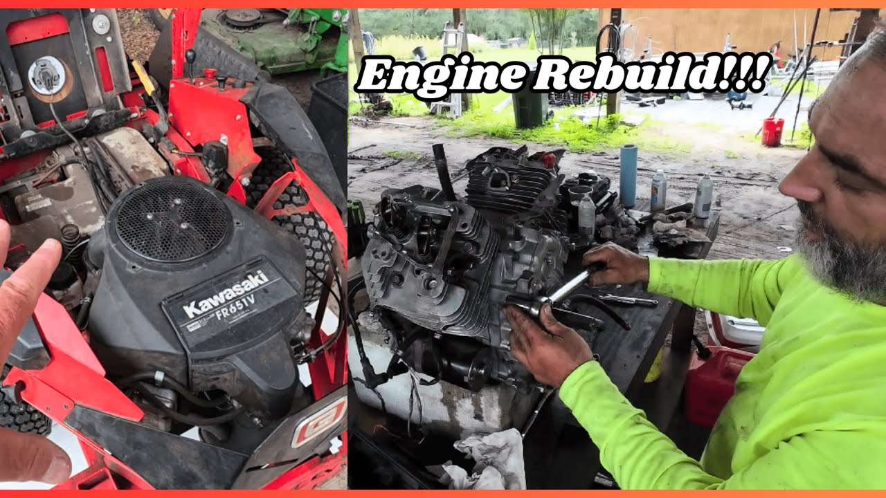 Rebuilding A Kawasaki Fr651v Engine Gravely Mower Timelapse Repair
