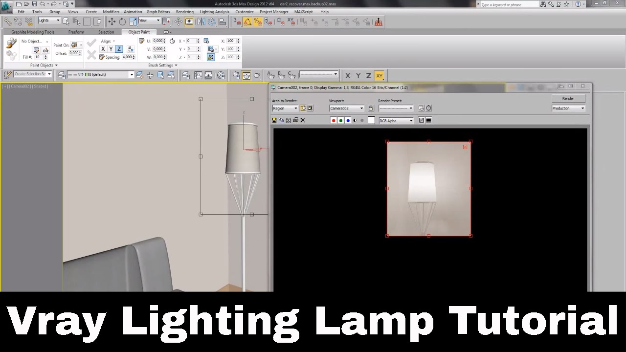 Vray Lighting Lamp Tutorial Youtube