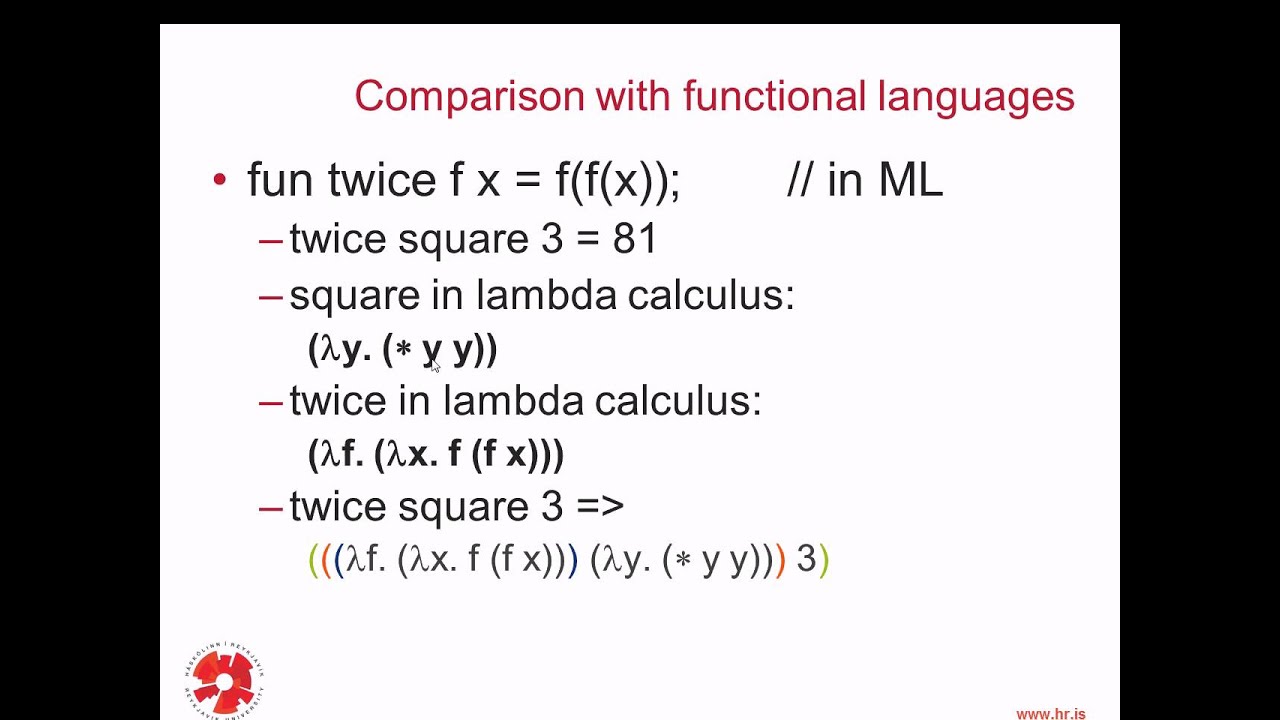 Programming Languages Lambda Calculus 2 Youtube
