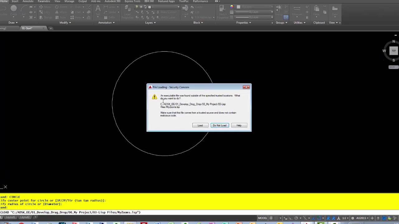 Develop Drag And Drop With Autocad Youtube
