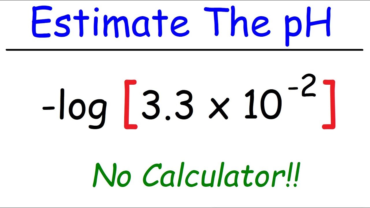 Ph Value Calculation Jaylenemcyenglish
