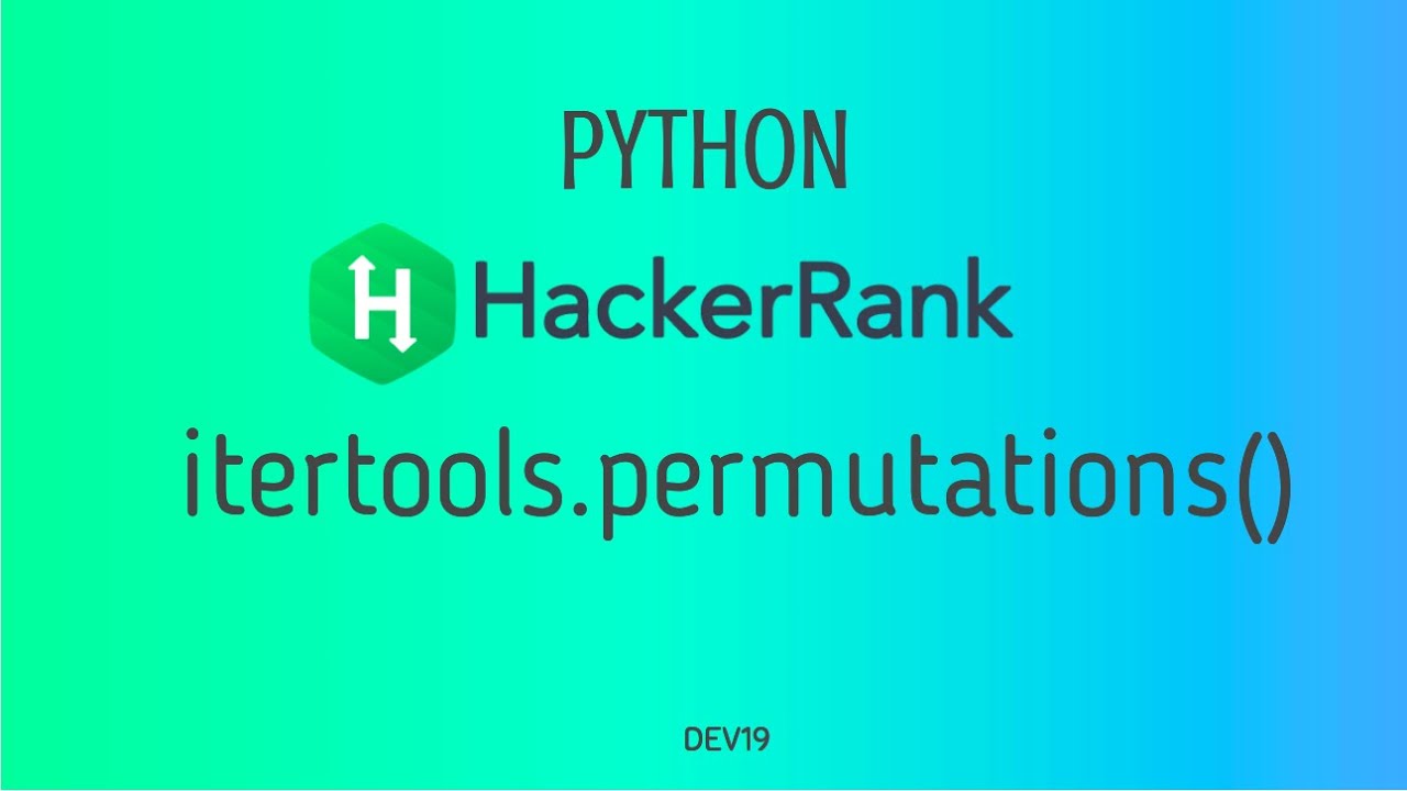 34 Itertools Permutations Hackerrank Python Solutions Youtube
