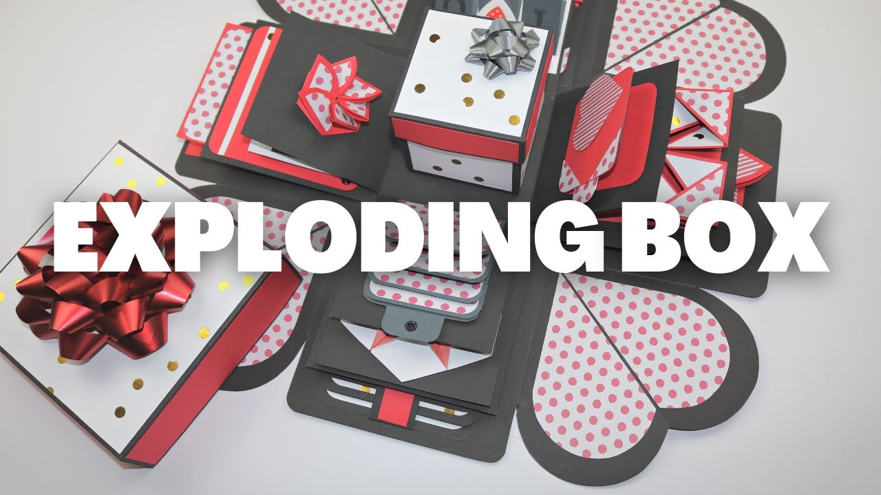 Exploding Box Scrapbook Ideas Youtube