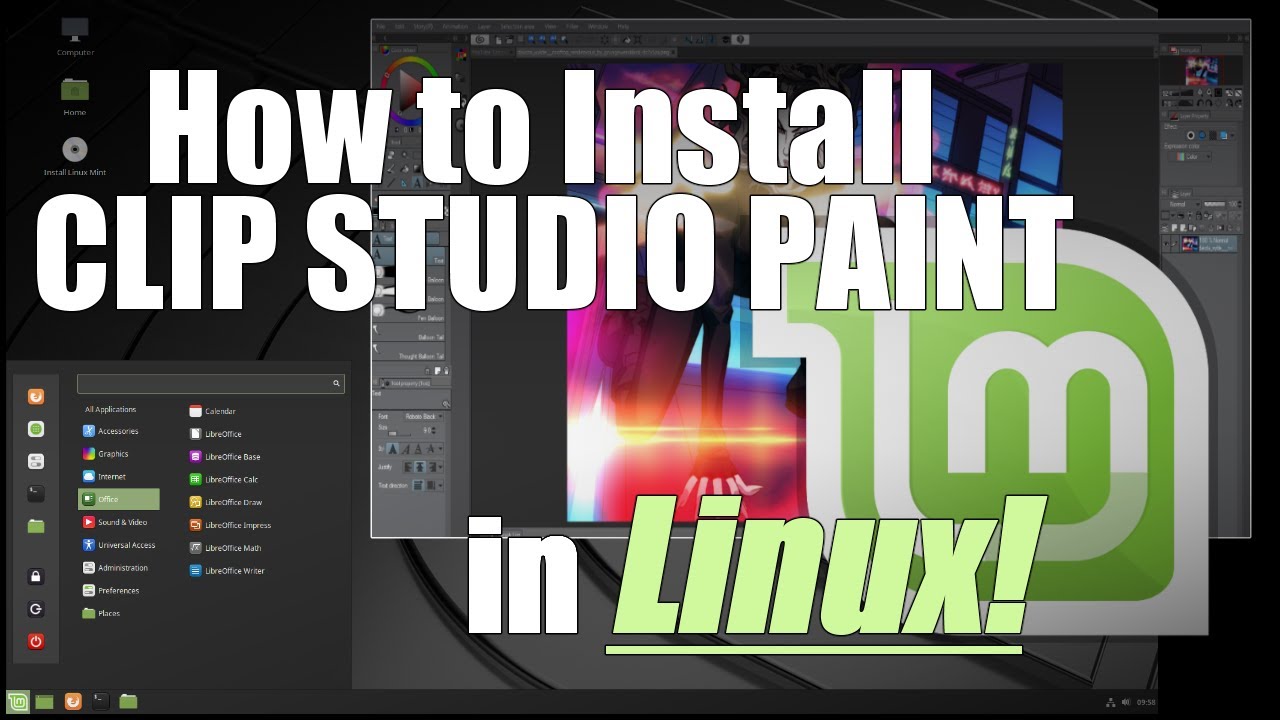 How To Install Clip Studio Paint On Linux Youtube