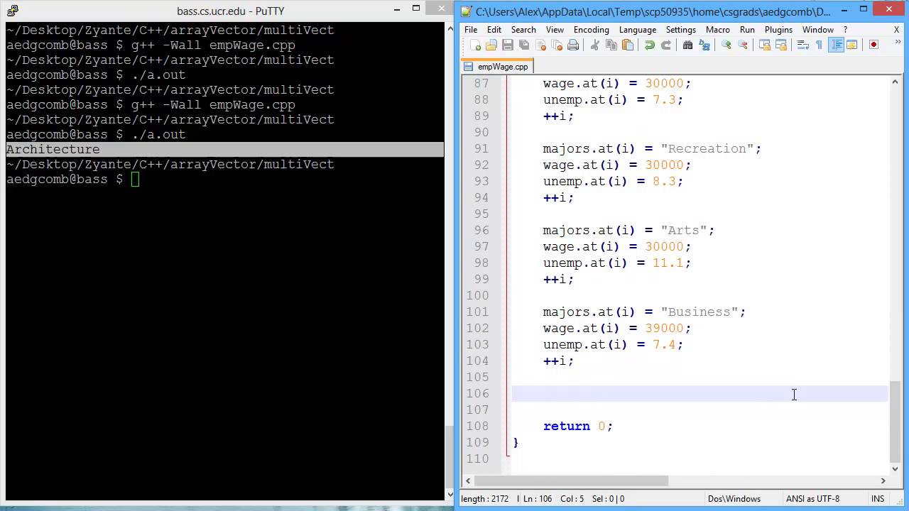 Programming Example Multiple Vectors Youtube