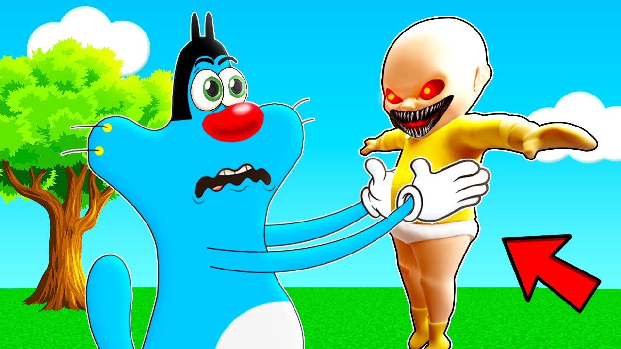 Evil Baby Trying To Possesed Oggy And Jack Baby In Yellow Rock