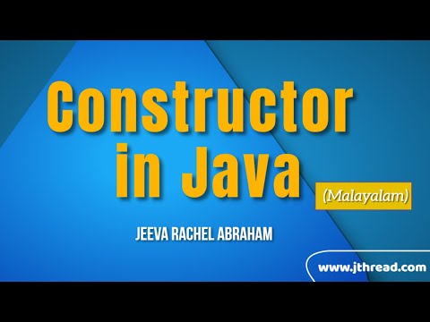 Constructor In Java Malayalam Youtube