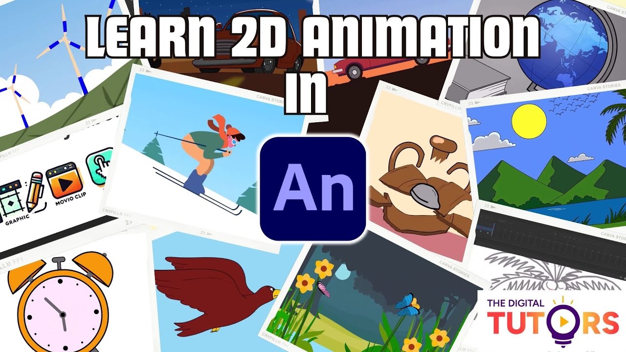 Learn 2d Animation In Adobe Animate Beginner Level Course Link In