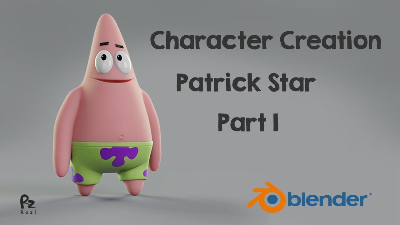 Character Modeling Patrick Star Part 1 Blender 3d Timelapse Youtube
