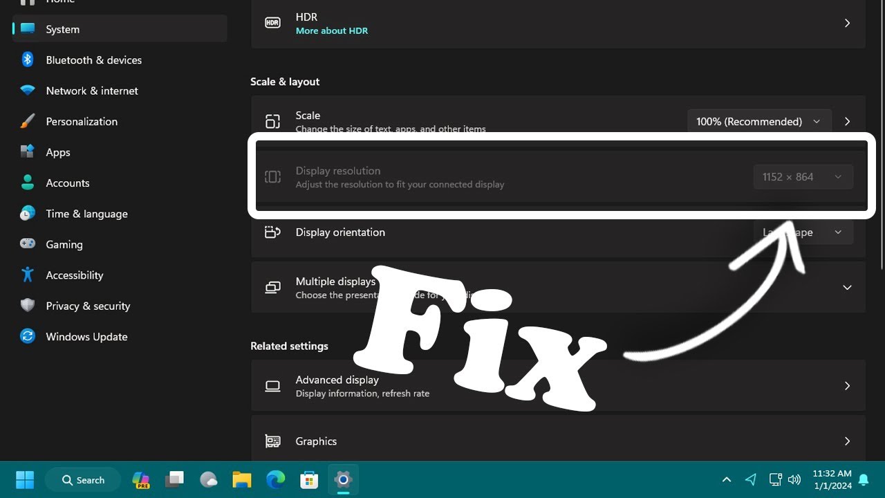 How To Fix Screen Resolution Problem Windows 11 Easy Method
