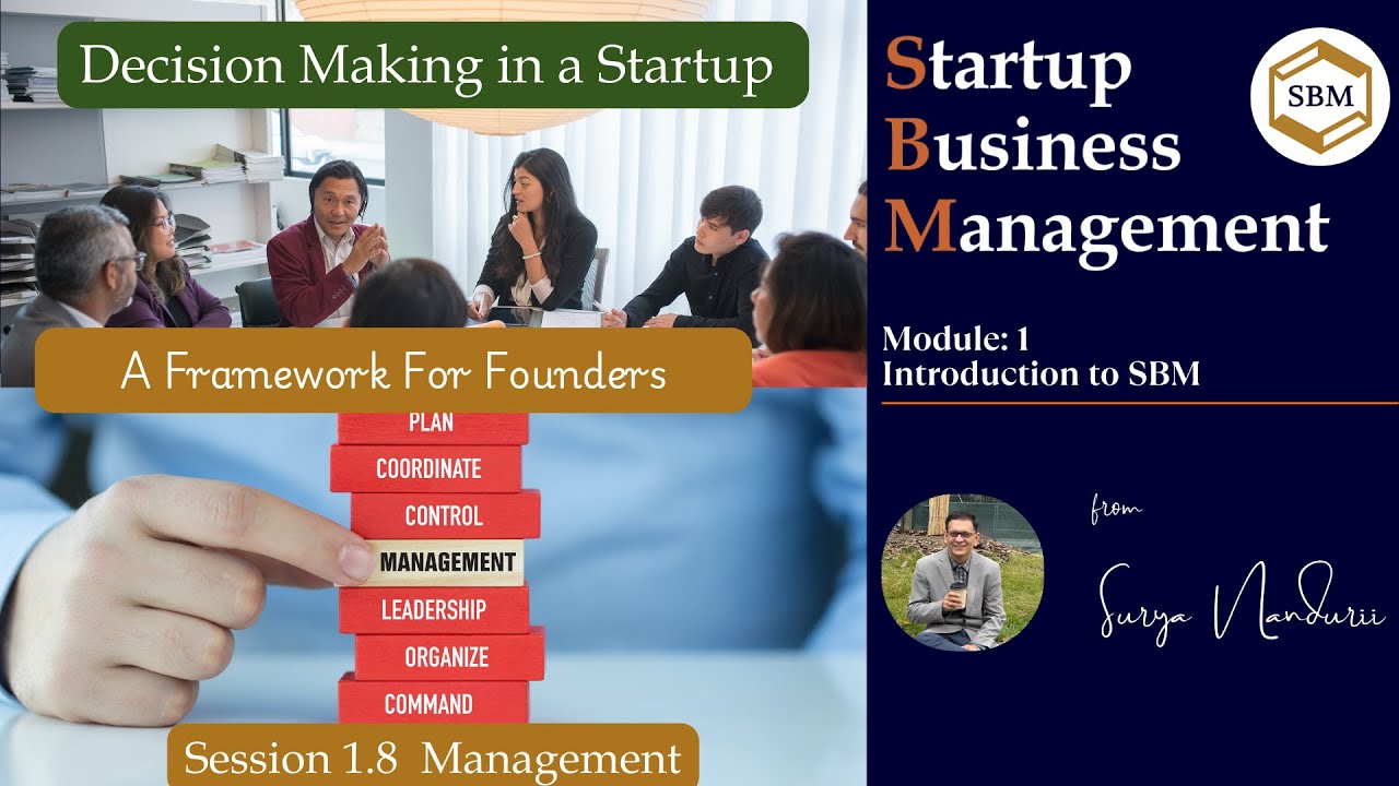 1 8 Management Decision Making In Startup A Framework For Founders