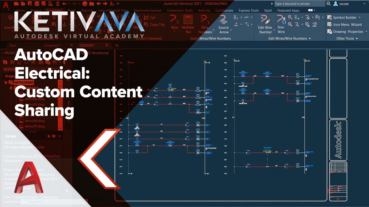 Autocad Electrical Custom Content Sharing Autodesk Virtual Academy