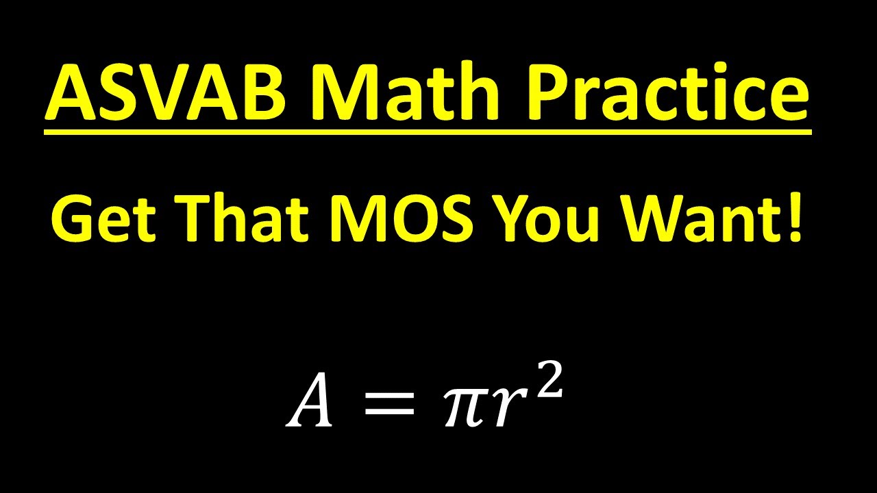 Asvab Math Practice Youtube