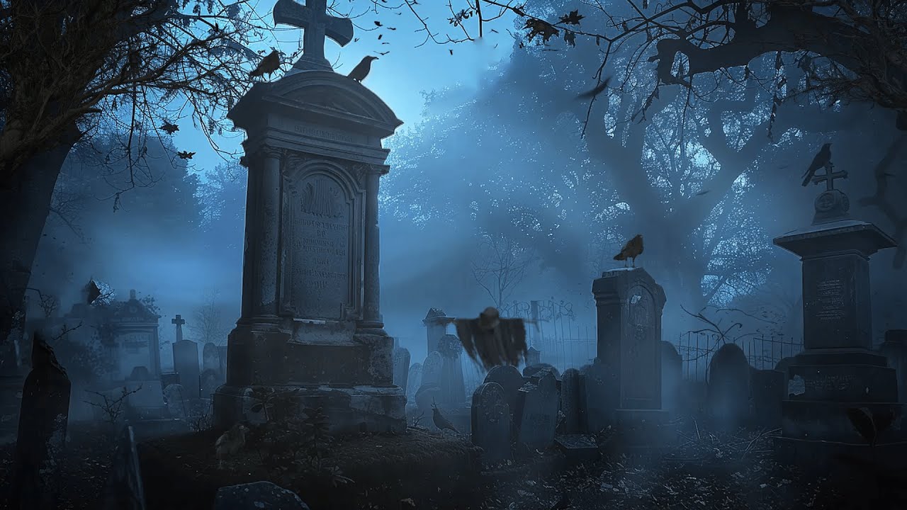 Abandoned Cemetery Atmosphere Dark Piano Sound Horror Music Creepy