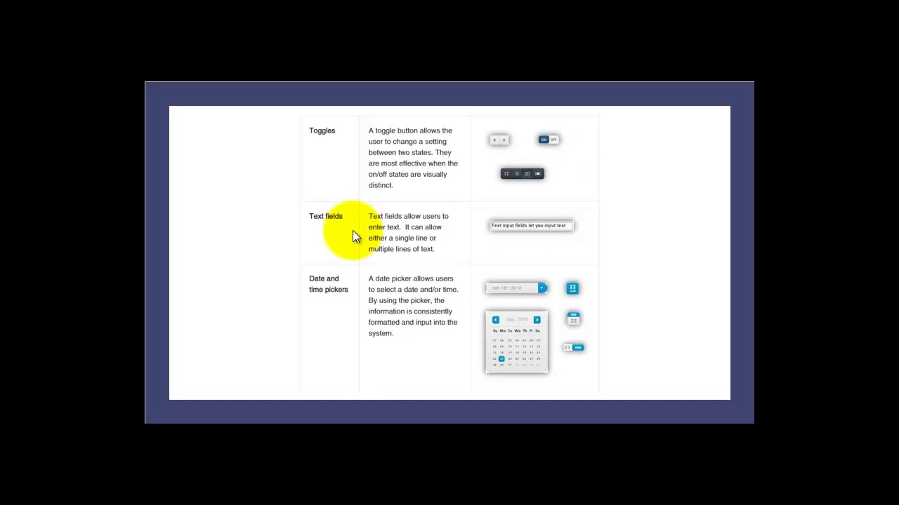 User Interface Elements Part 1 Youtube