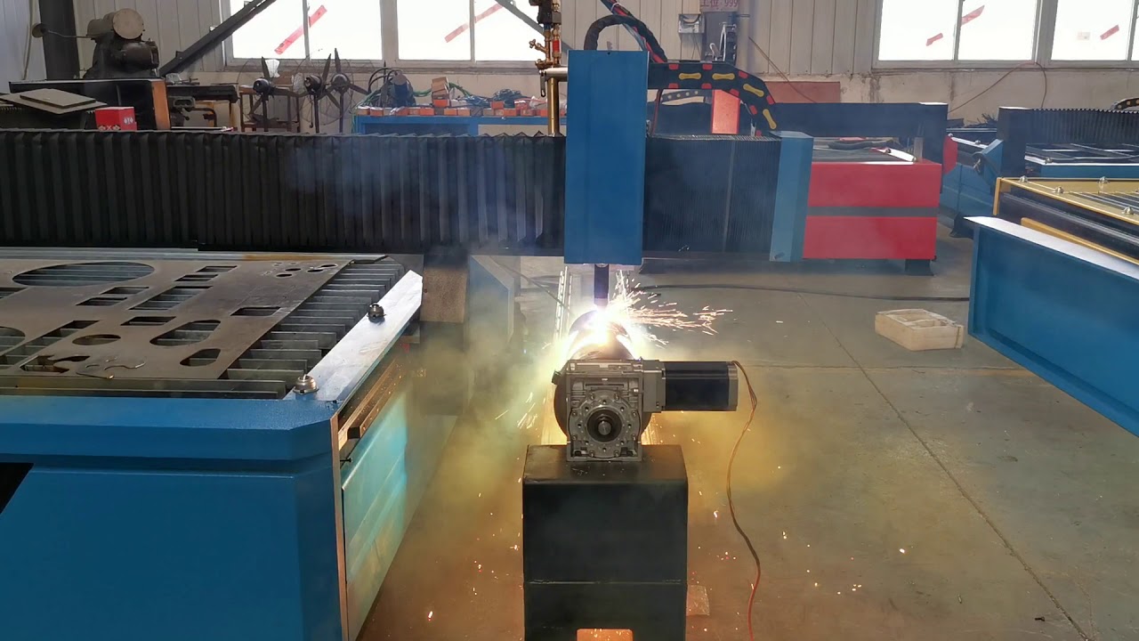 Rotary Plasma Cutting Machine 3 Axis Youtube