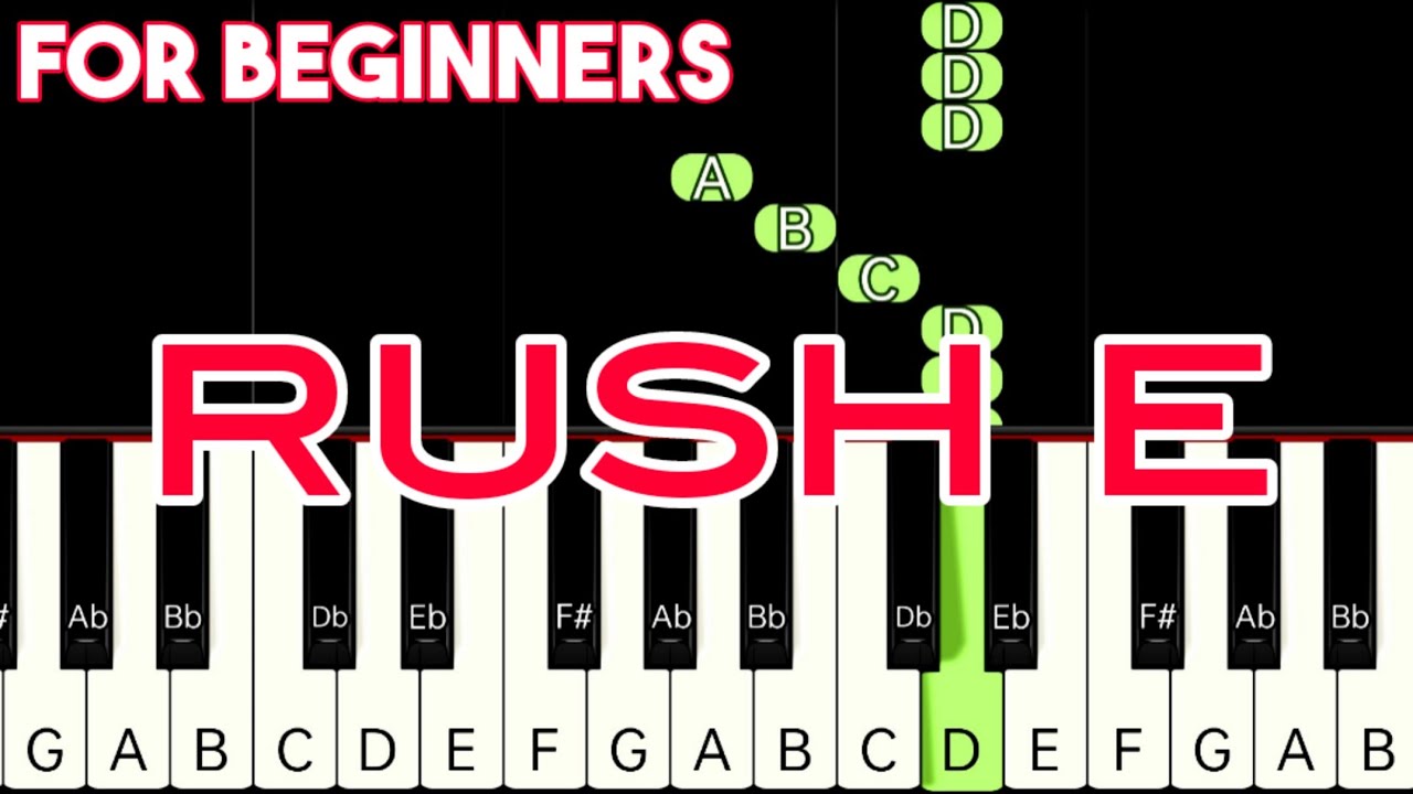 Rush E Very Easy Piano Chords Chordify
