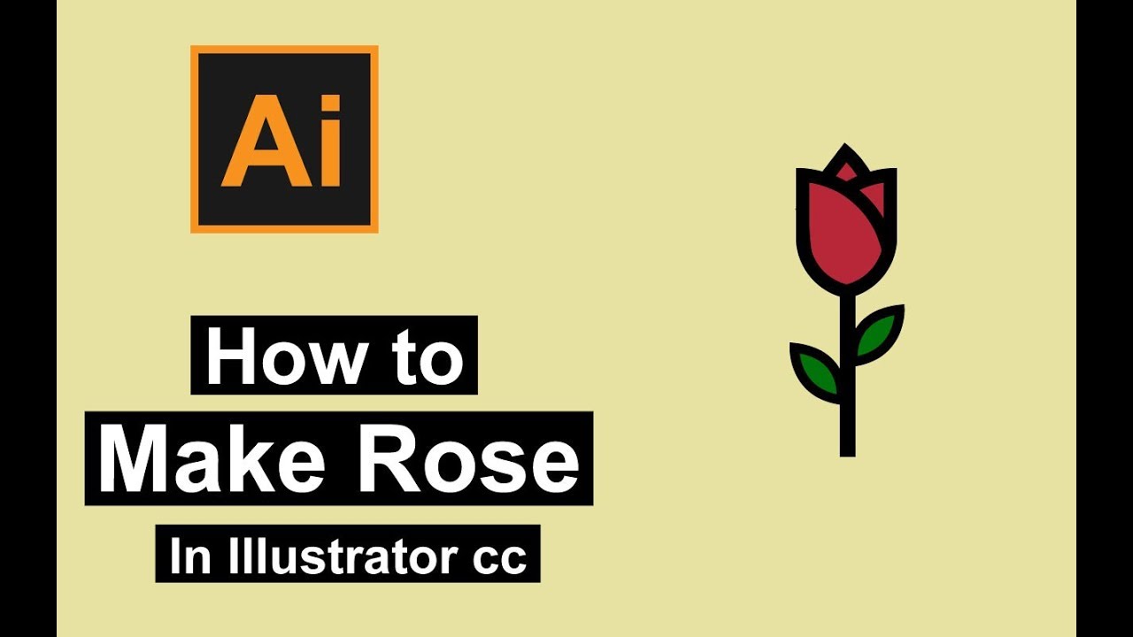 How To Make Rose In Illustrator Adobe Illustrator Cc Youtube