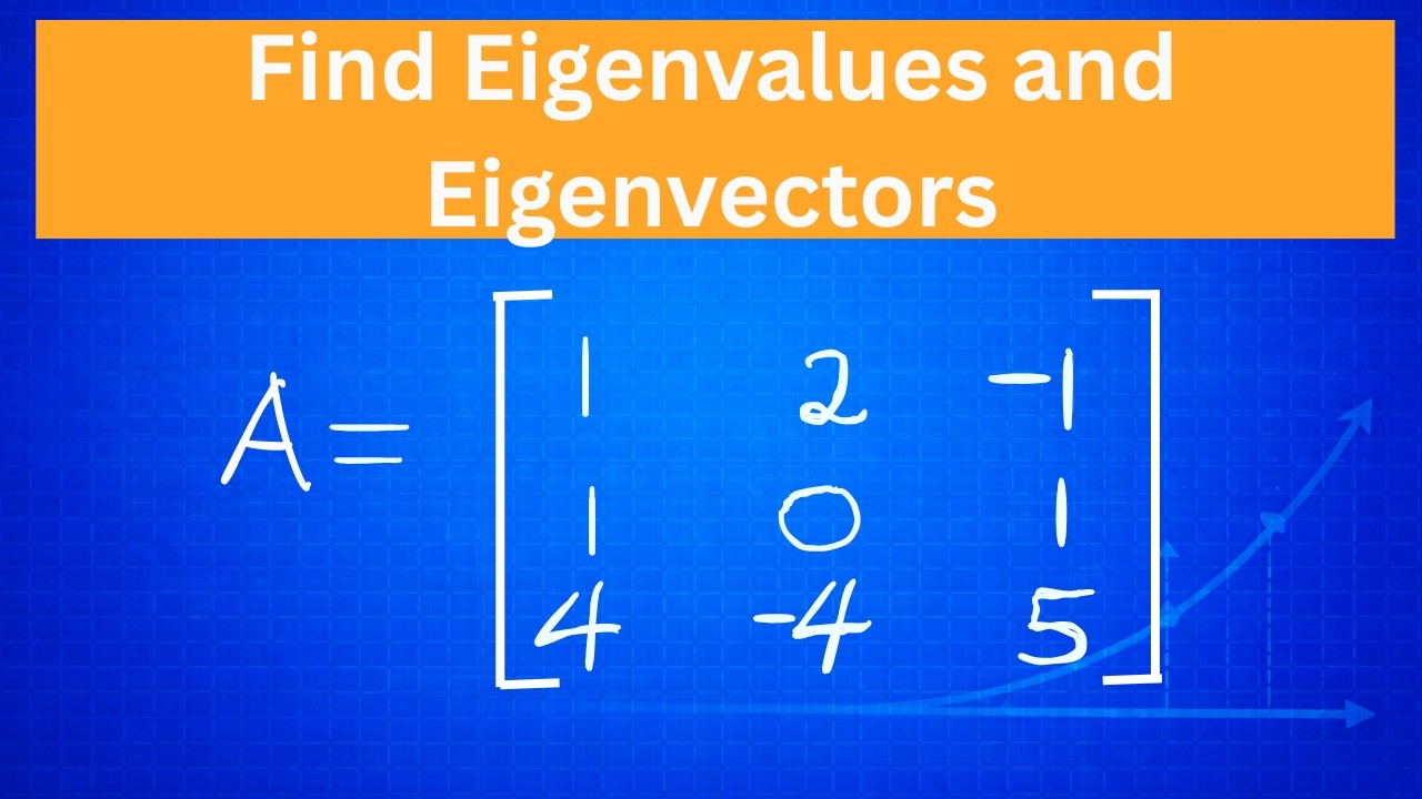How To Find Eigenvalues And Eigenvectors Of A 3 3 Matrix Youtube