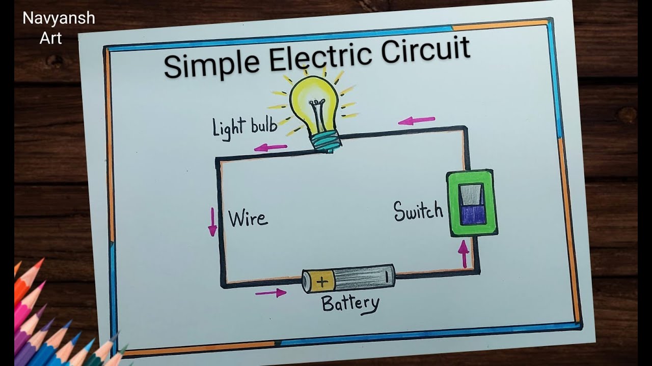 Simple Circuit Diagram Drawing How To Draw Simple Electric Circuit