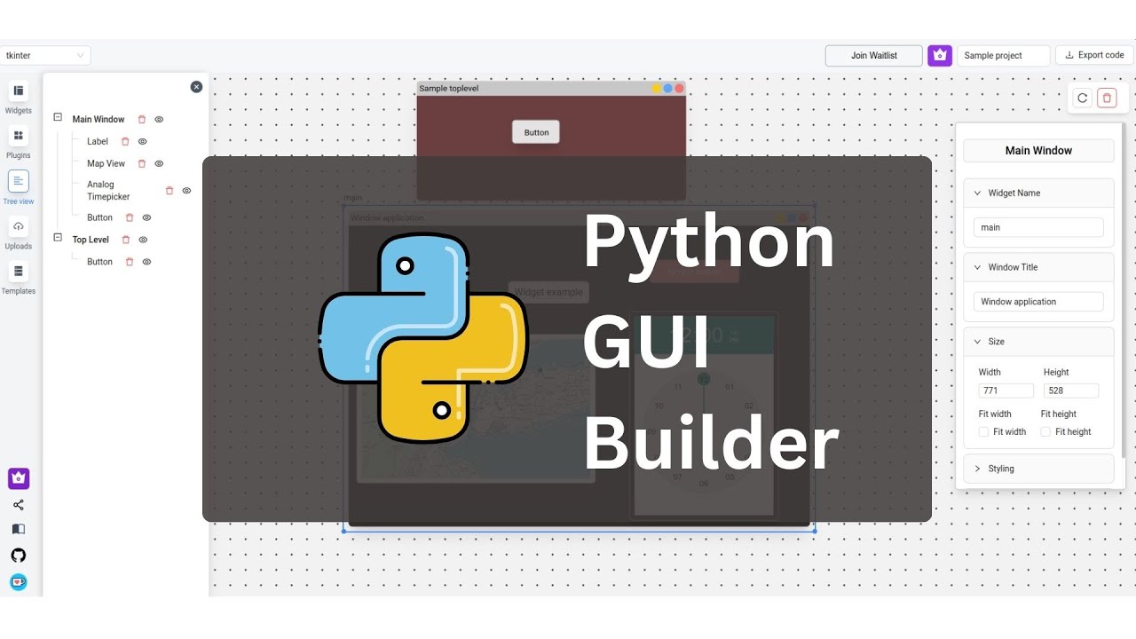 Python Gui Builder Pyuibuilder Youtube