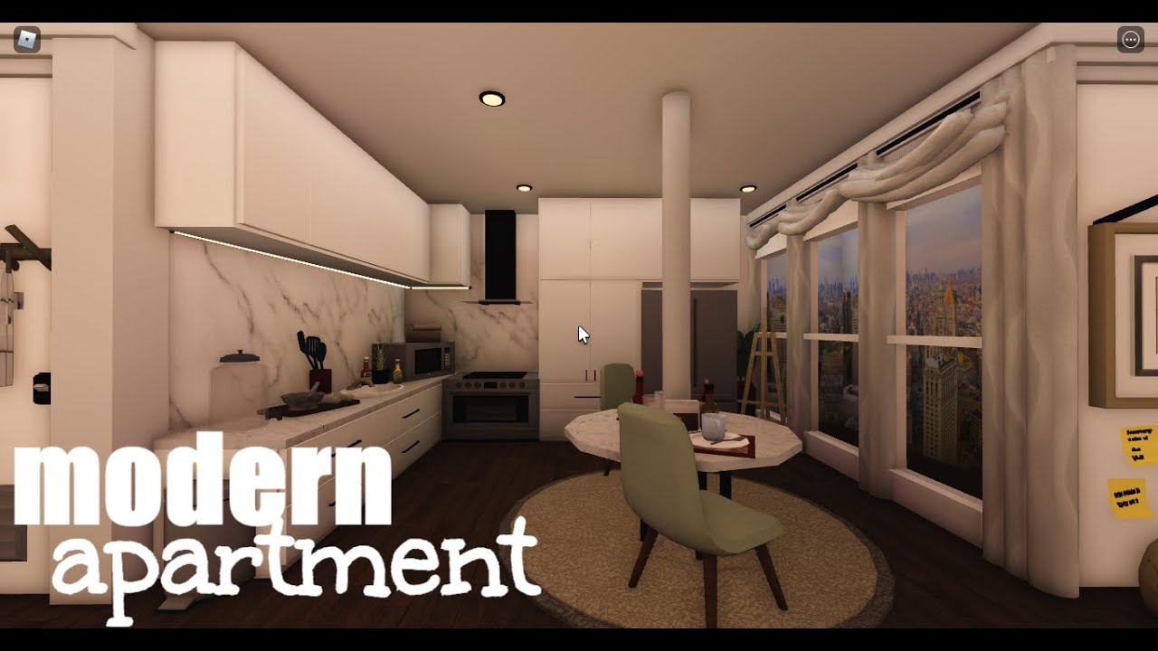 Bloxburg Modern Apartment In Nyc Tour Youtube