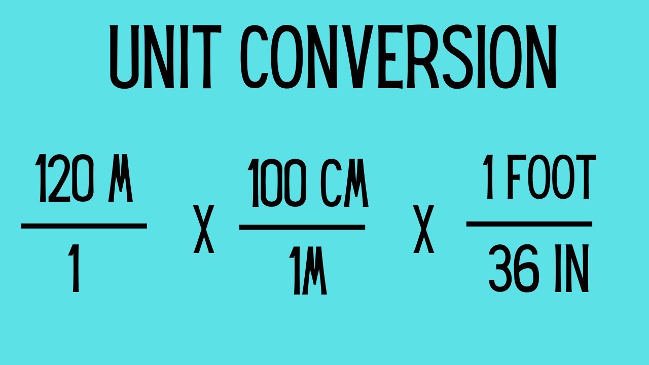 Unit Conversion With Multiple Conversion Factors Youtube