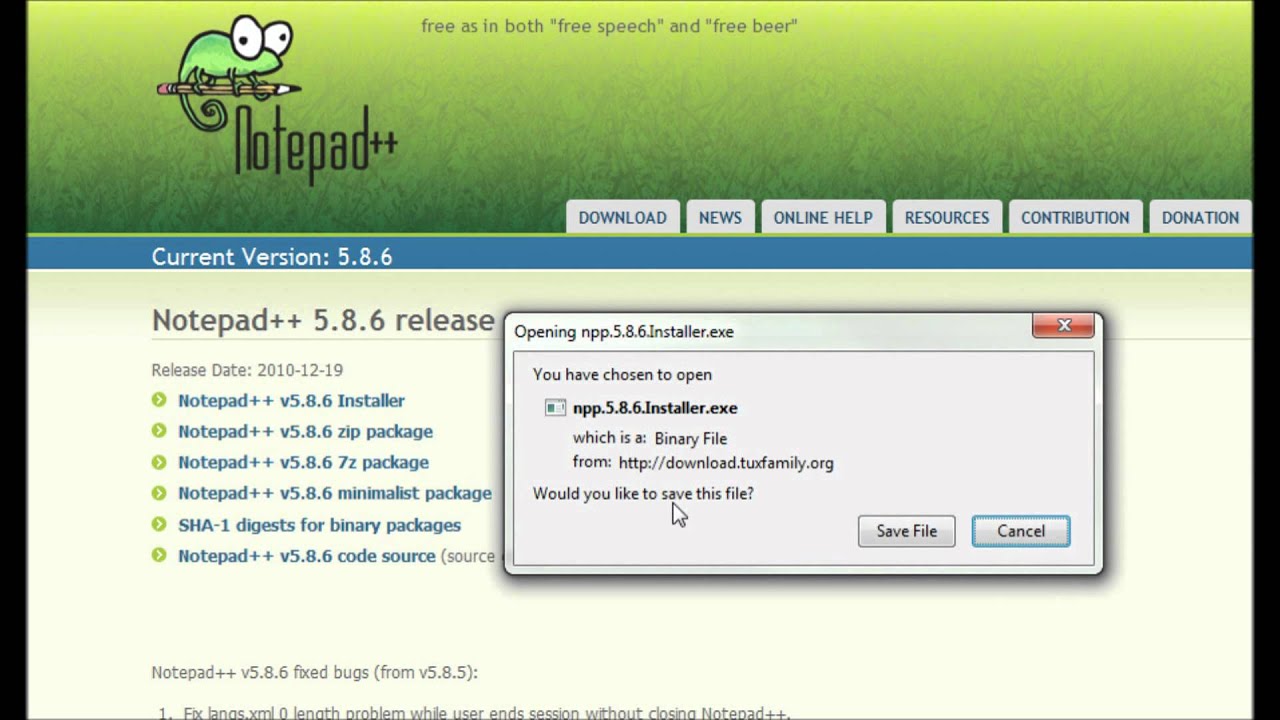 Notepad Installation Youtube