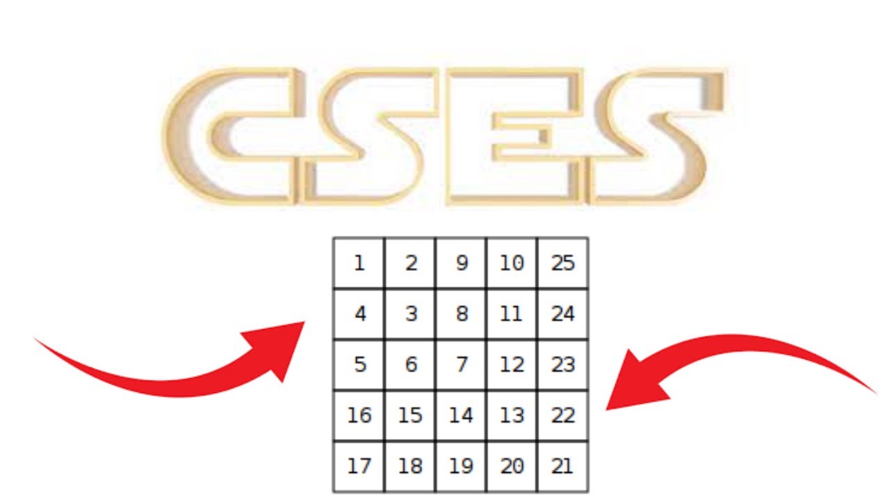 Cses Number Spiral Youtube